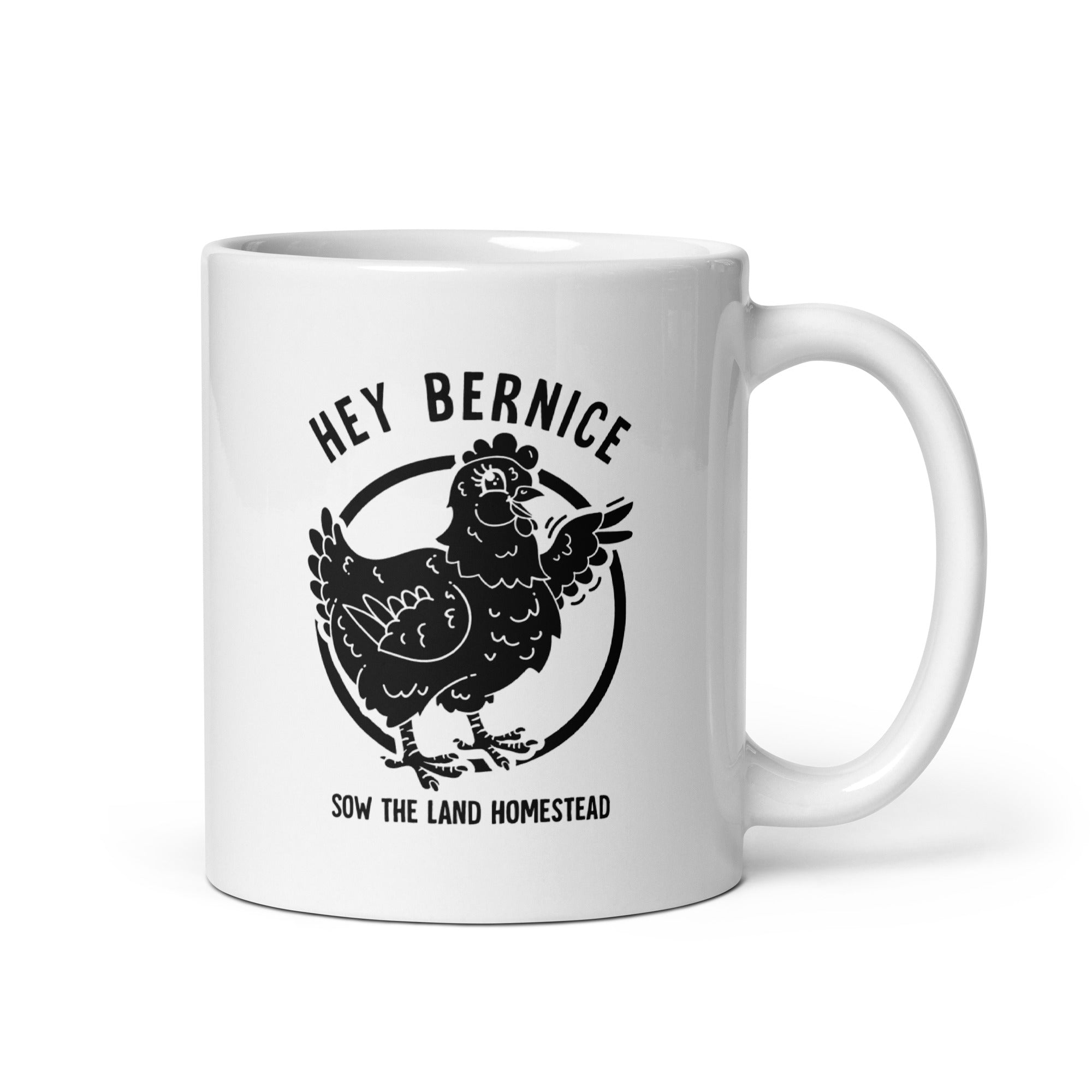 Hey Bernice Mug – Sow the Land